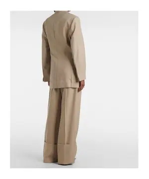 Victoria Beckham Belted Wool Blazer