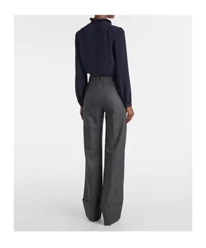 Valentino Garavani High-rise Wool Straight Pants