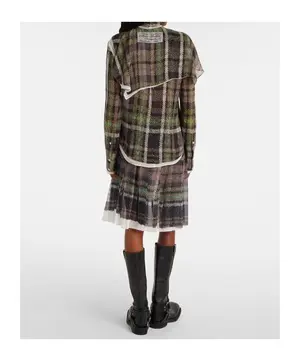 Acne Studios Trompe L'oeil Tie-neck Silk Blouse