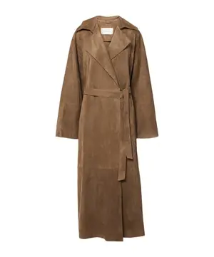 Magda Butrym Suede Wrap Coat
