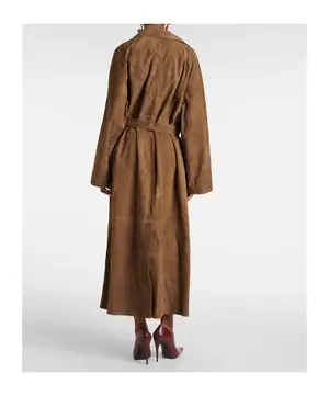 Magda Butrym Suede Wrap Coat