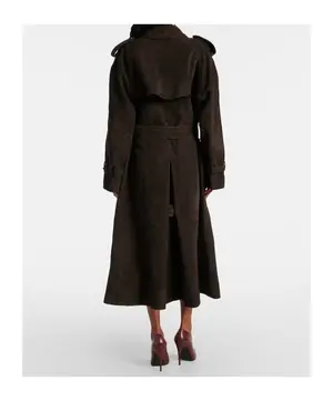 Magda Butrym Double-breasted Suede Trench Coat