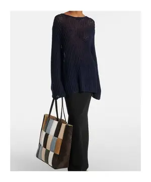 Khaite Elowen Open-knit Cotton-blend Sweater