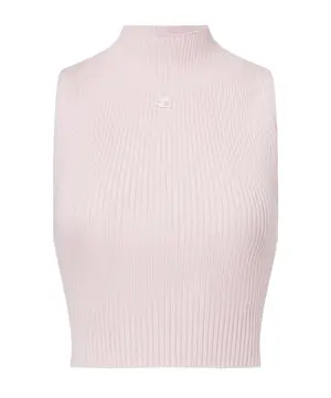 COURREGES Ribbed Knit Vest