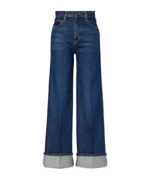 FRAME High-waisted Wide-leg Jeans