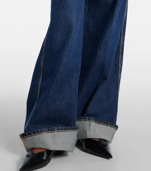 FRAME High-waisted Wide-leg Jeans