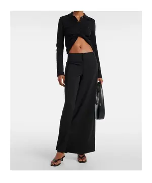 COURREGES Infinity Draped Wide-leg Pants