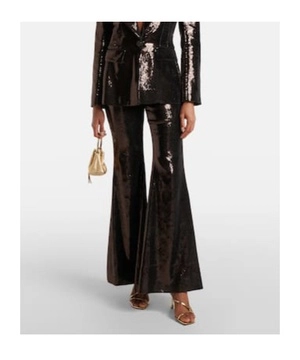 Nina Ricci Sequined Flared Pants