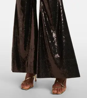 Nina Ricci Sequined Flared Pants