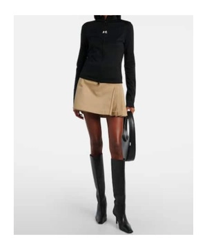 COURREGES Long-sleeved Zip-up Sweatshirt