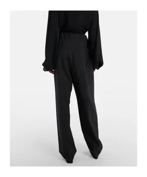 Khaite Trenton Wool Wide-leg Pants