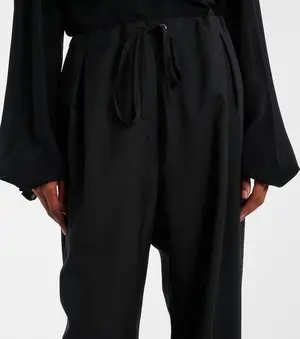Khaite Trenton Wool Wide-leg Pants
