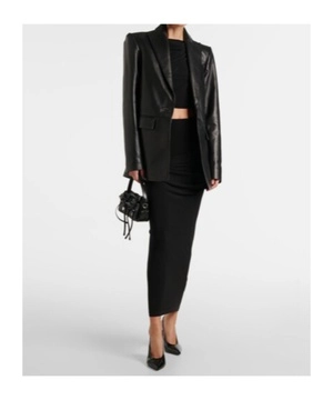Alex Perry Oversized Leather Blazer