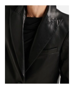 Alex Perry Oversized Leather Blazer