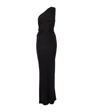 Staud Zenith Gathered Jersey Maxi Dress