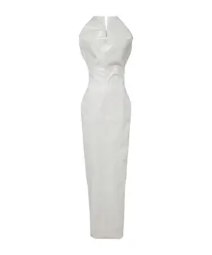 Rick Owens Coated Canvas Gown