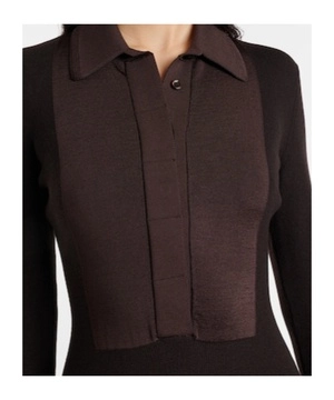 TOM FORD Turtleneck Knitted Wool-blend Dress