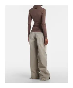 Attico Embellished Cotton Polo Sweater