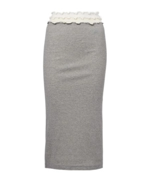 JIL SANDER Layered Jersey Midi Skirt