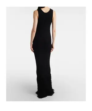 Khaite Fiore Silk And Cashmere Maxi Dress