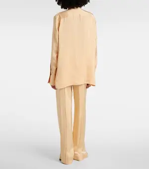 JIL SANDER Bow-detail Satin Blouse