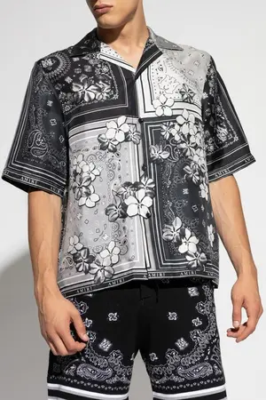 Amiri Bandana Printed Bowling Shirt