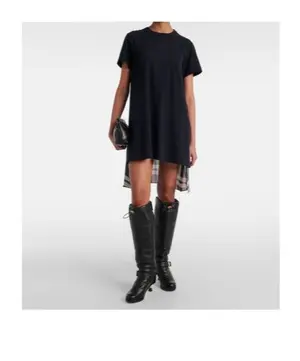 Sacai Leather Knee-high Boots