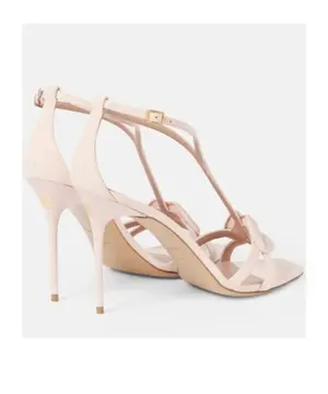 Balmain Lips Suede Sandals