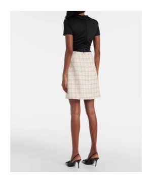 Versace Embellished Tweed Miniskirt