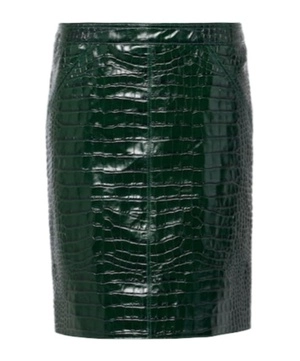TOM FORD Croc-effect Leather Miniskirt