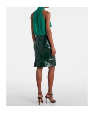 TOM FORD Croc-effect Leather Miniskirt