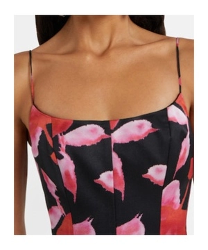 Blumarine Printed Satin Minidress