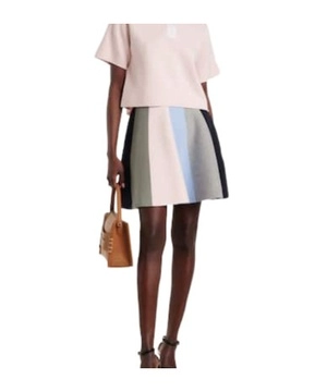 J.W.ANDERSON Color-block Knit A-line Mini Skirt