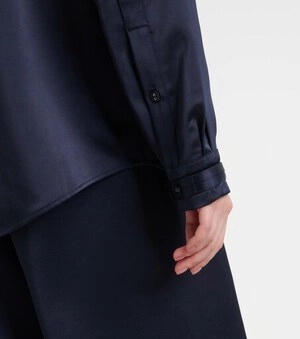 Proenza Schouler White Label Raven Satin Shirt