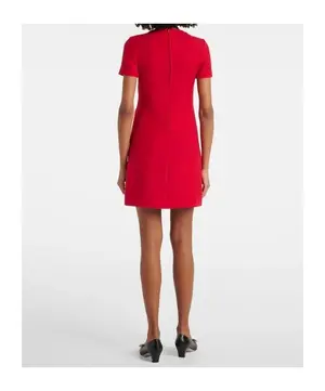 Valentino Garavani Crepe Couture Bow-detail Minidress