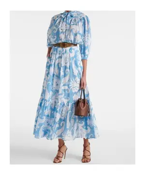 Etro Printed Pattern Midi Skirt