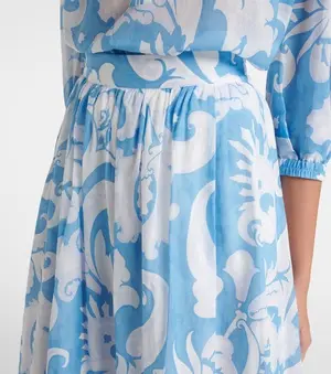Etro Printed Pattern Midi Skirt