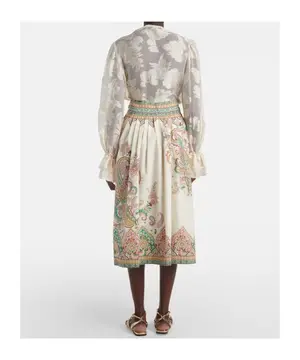 Etro Printed Midi Skirt