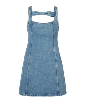 Nina Ricci Bow-detail Denim Minidress