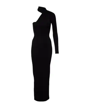 COURREGES One-shoulder Crepe Dress