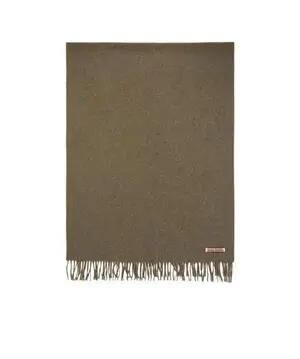 Acne Studios Logo Patch Scarf - Green
