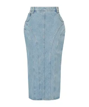 Nina Ricci Denim Midi Skirt
