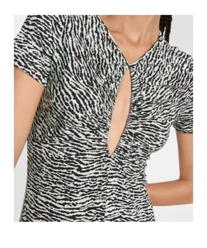 Proenza Schouler Zebra-print Keyhole Maxi Dress