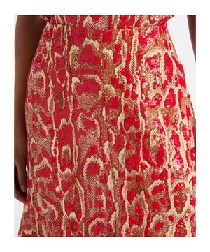 Dries Van Noten Shera Sequined Midi Skirt