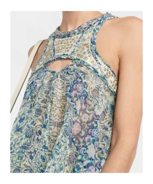 Isabel Marant Étoile Onyle Printed Silk Chiffon Top