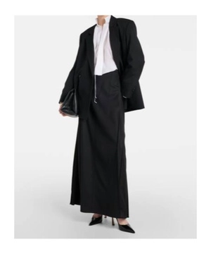 Victoria Beckham Wool-blend Maxi Skirt