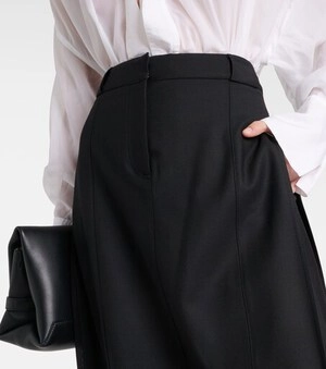 Victoria Beckham Wool-blend Maxi Skirt
