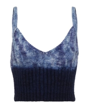 Altuzarra Sim Tie-dye Silk Crop Top - Blue