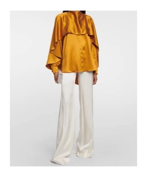 ROKSANDA Kata Draped Silk Satin Top