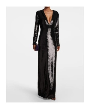 TOM FORD Sequin-embellished Hooded Gown